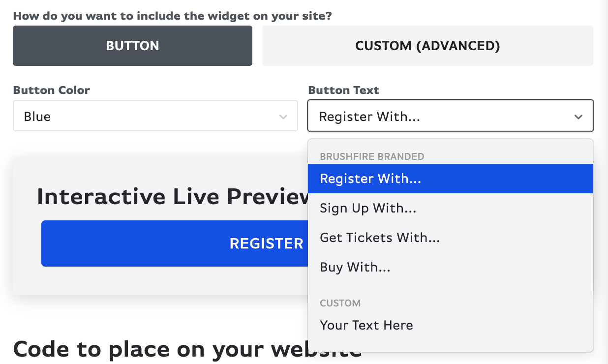 Embeddable Events Widget – Brushfire Help Center Embeddable Events Widget – Brushfire Help Center