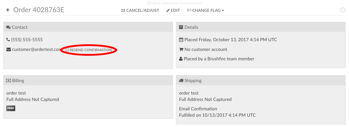 Resend a Confirmation Email – Brushfire Help Center