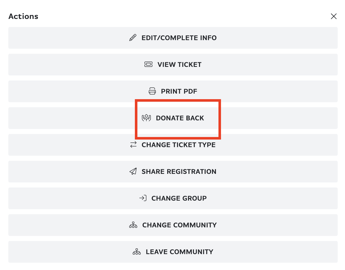 Donate Tickets Back – Brushfire Help Center