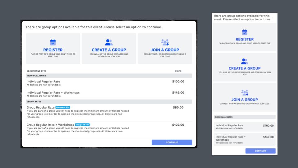 Group Tickets and Registrations – Brushfire Help Center