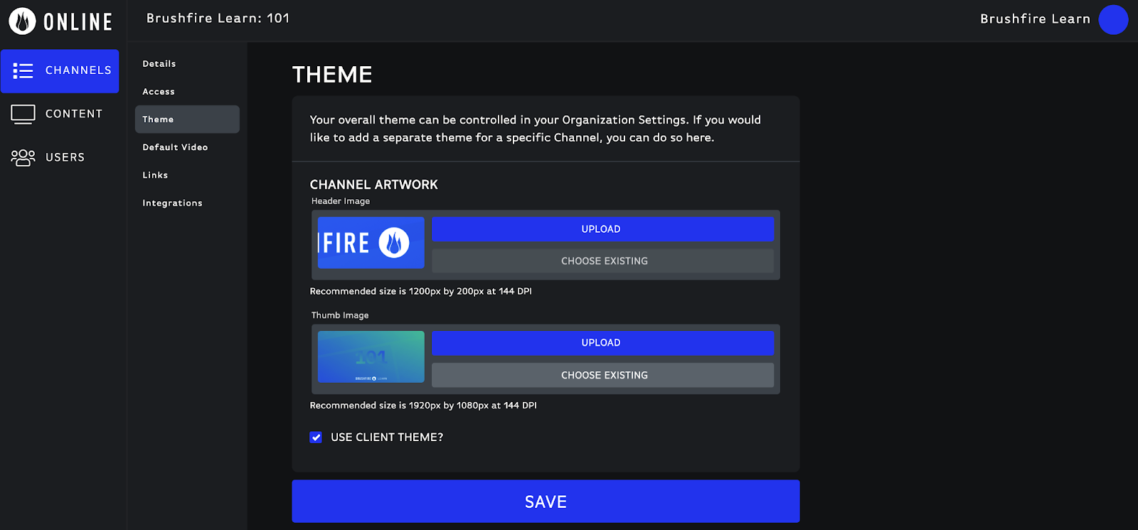 Adding Channels to Brushfire Online – Brushfire Help Center