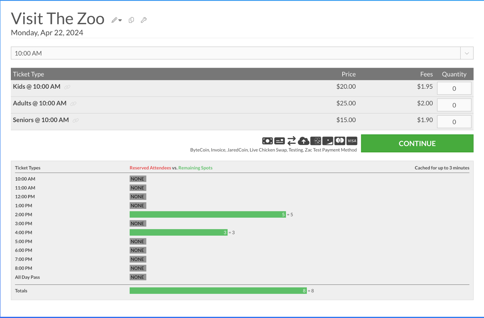 Time Slot Sales Configuration – Brushfire Help Center