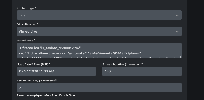 Using Vimeo For Online Events – Brushfire Help Center