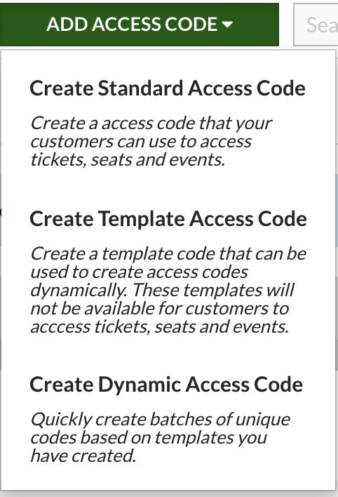 Adding Access Codes – Brushfire Help Center