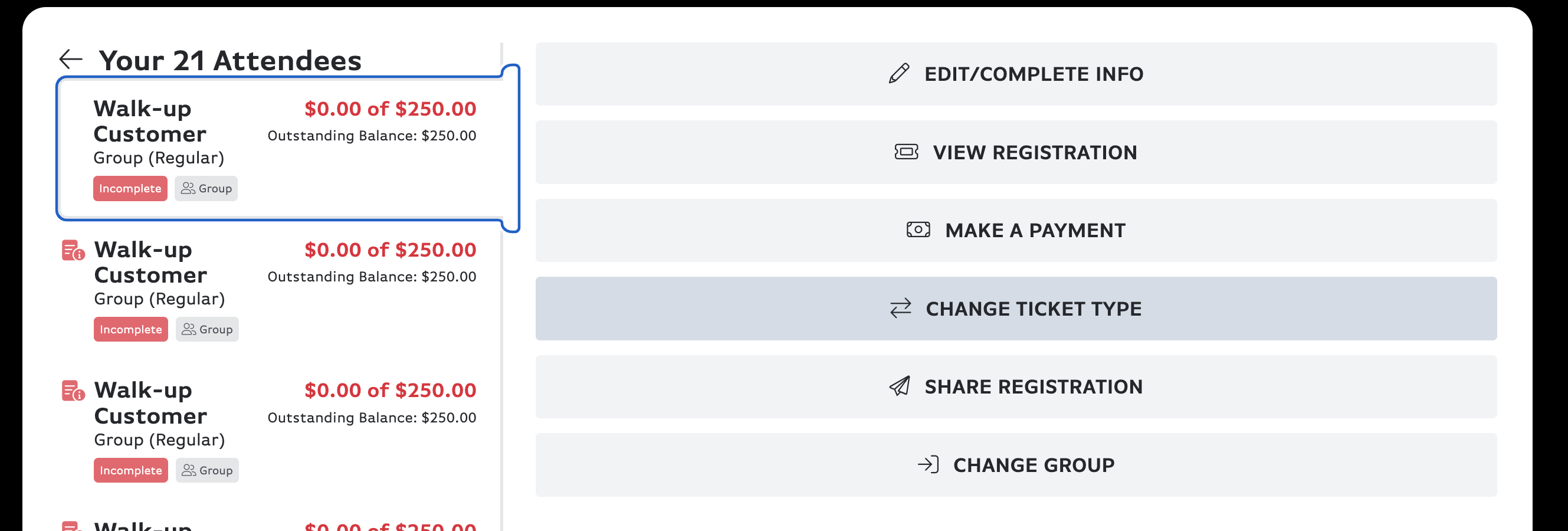 How a Group Leader Makes Payments for or Edits their Attendees – Brushfire Help Center
